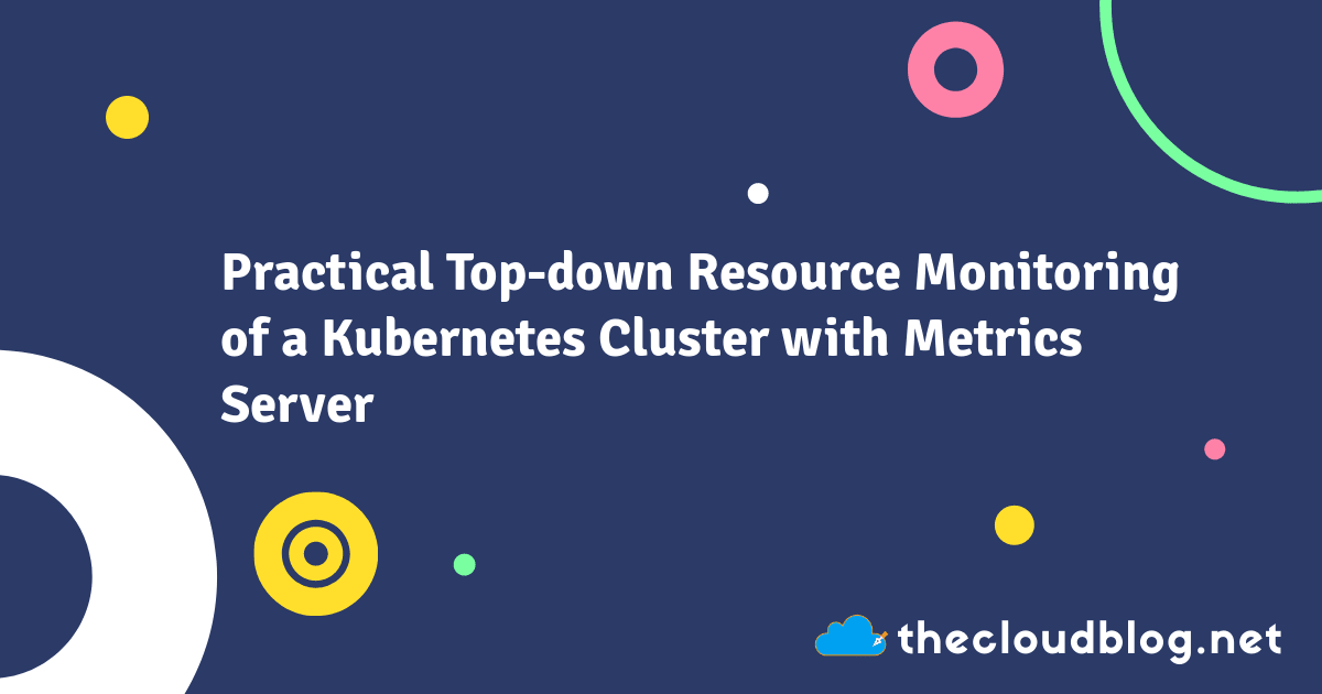 Practical Top Down Resource Monitoring Of A Kubernetes Cluster With